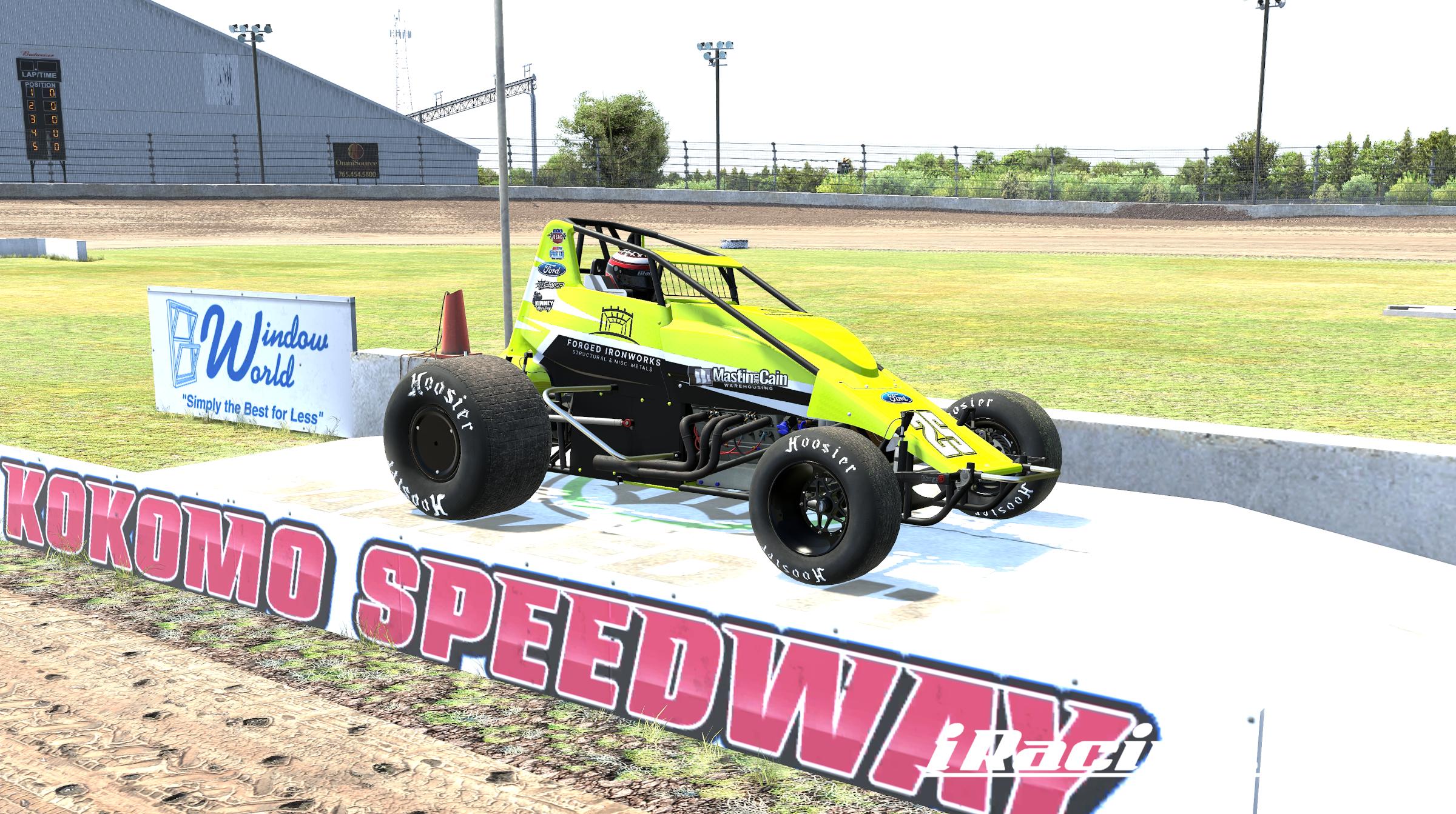 Forged Ironworks Non-wing sprint car sim stamp by Kendrick Hom ...