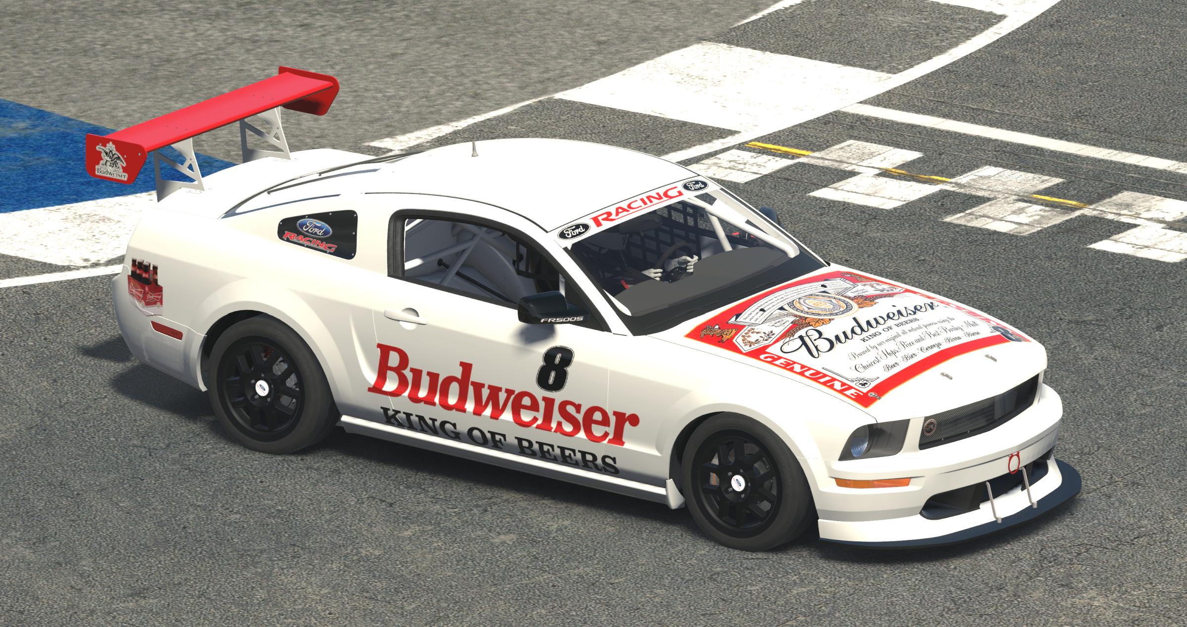 Budweiser Mustang by Billy Stanley - Trading Paints