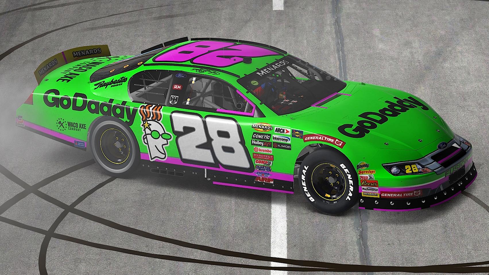 #28 GoDaddy ARCA by Abigail von Exner - Trading Paints