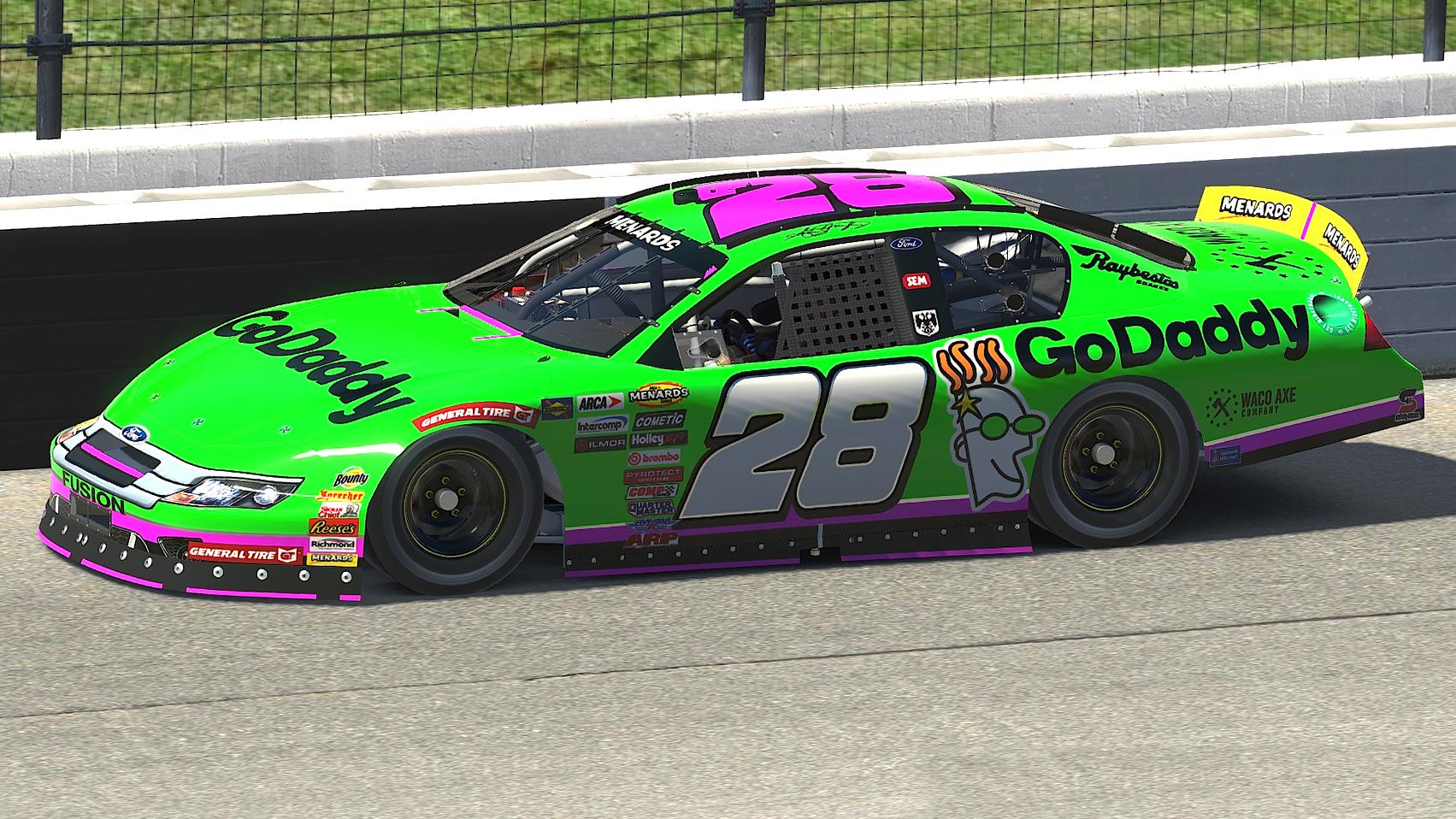 #28 GoDaddy ARCA by Abigail von Exner - Trading Paints