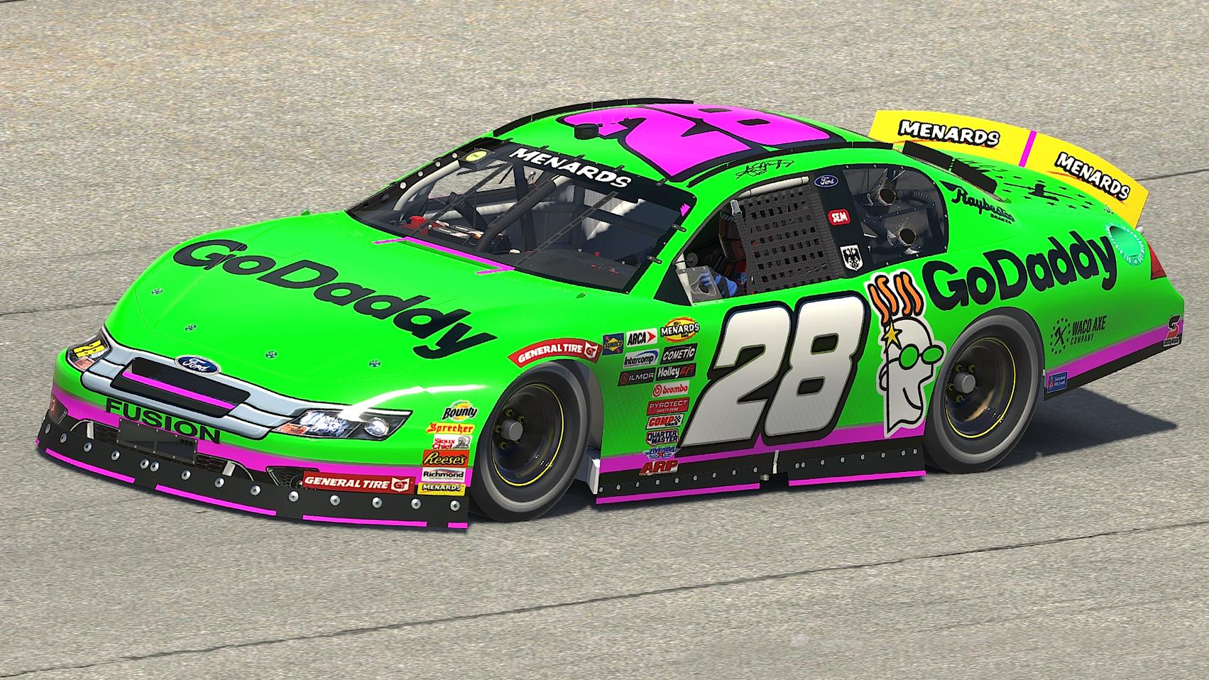 #28 GoDaddy ARCA by Abigail von Exner - Trading Paints