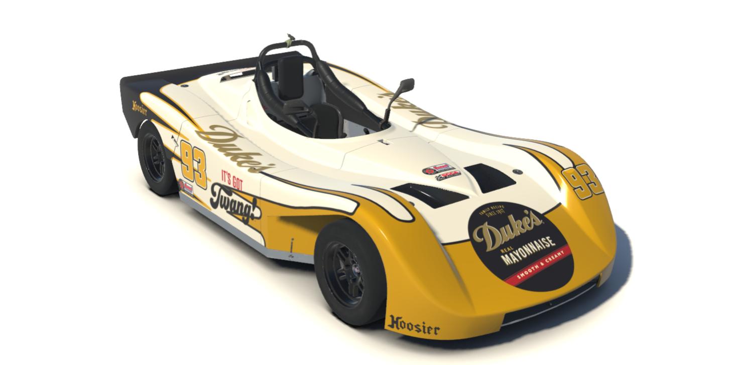 Dukes Mayo Livery for SCCA Spec Racer by Clyde Simmons - Trading Paints