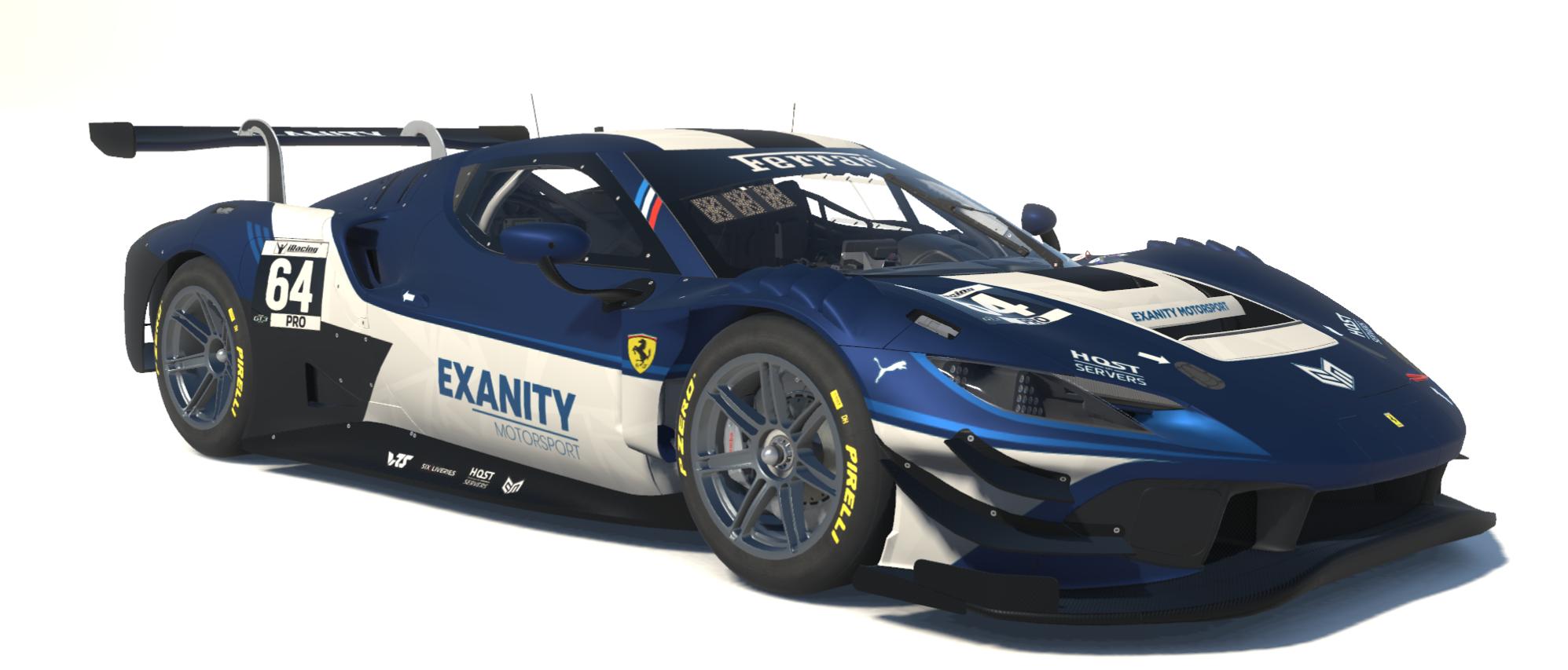 Exanity Motorsport - Ferrari 296 GT3 [v3.0] by Clément B. - Trading Paints
