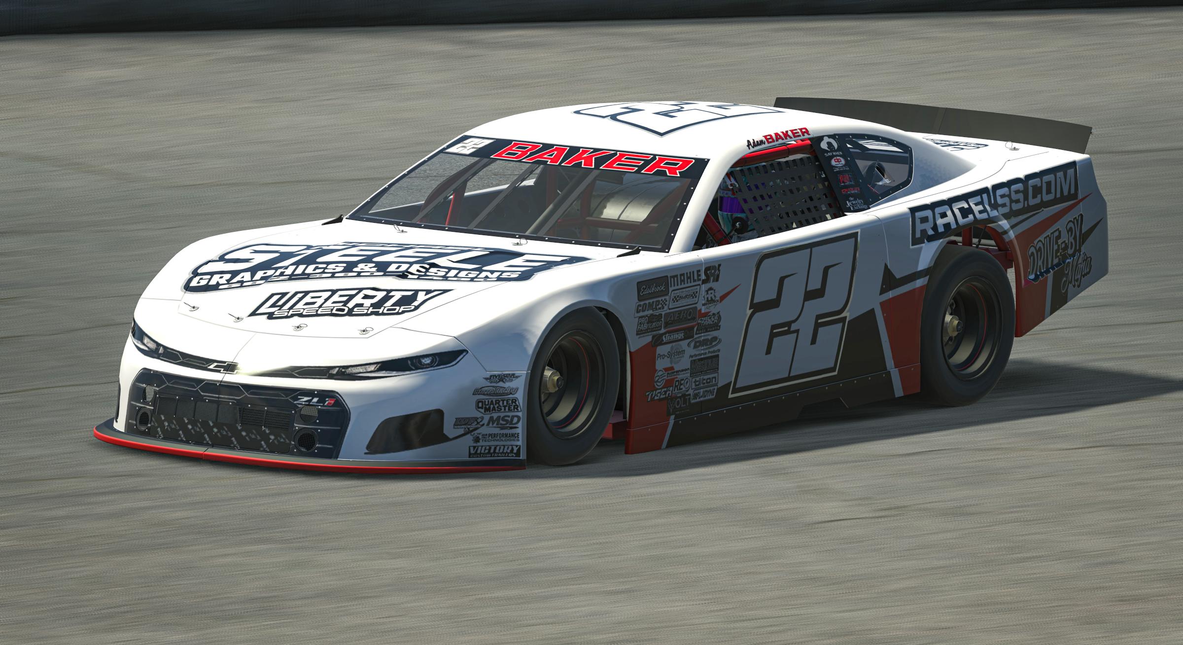 Adam Baker-#22 by Michael J. Steele - Trading Paints