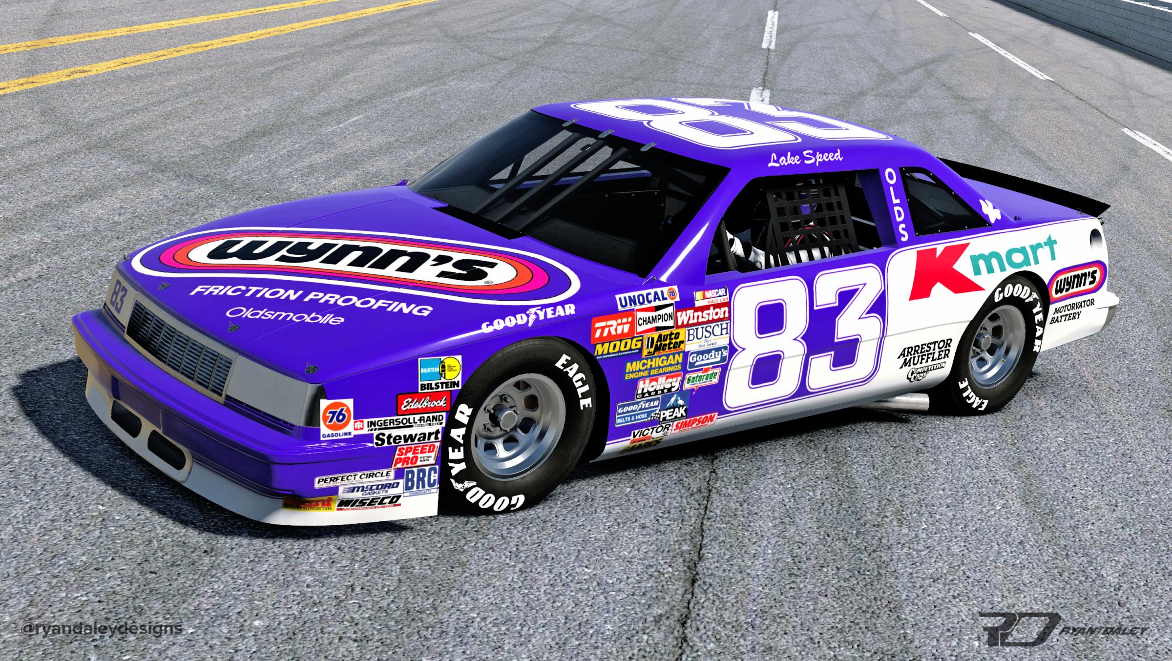 1987 #83 Lake Speed Wynns/Kmart - Early Season No Numbers by Ryan Daley ...