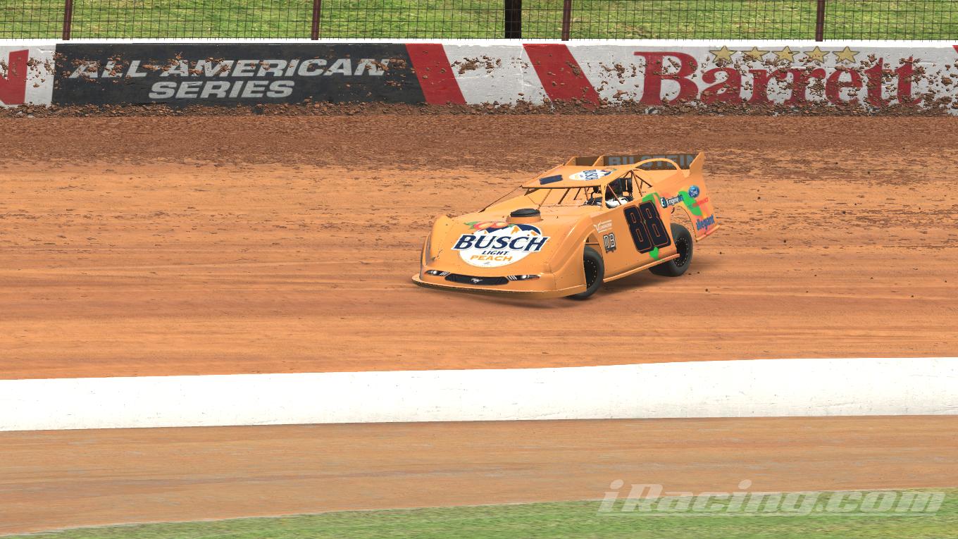 Busch Peach Dirt Late Model by Dylan Barenz - Trading Paints