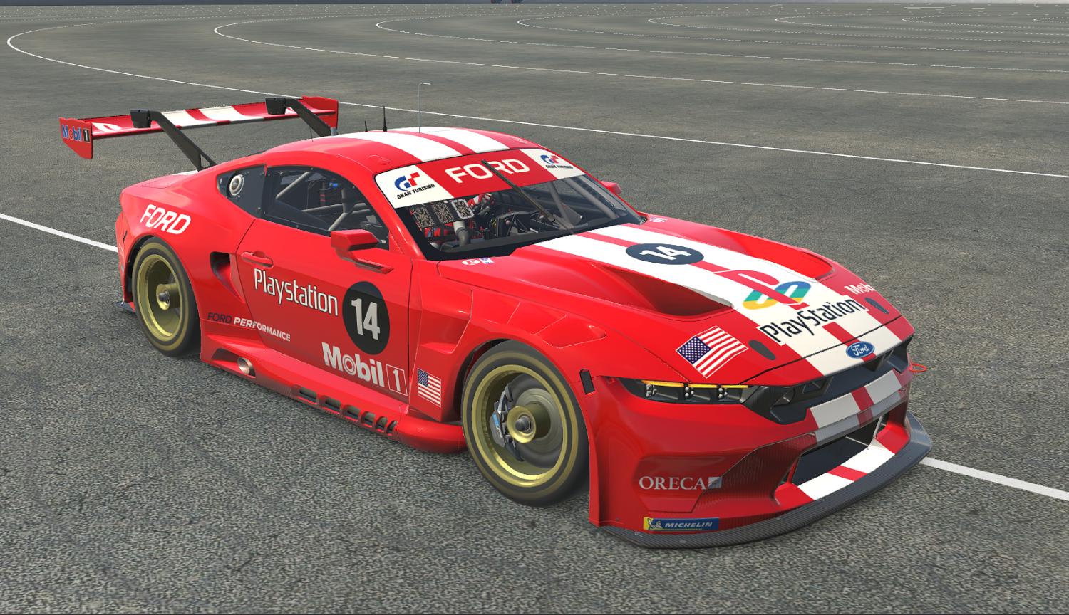 Playstation Oreca Mustang by Bruce Funderburg - Trading Paints