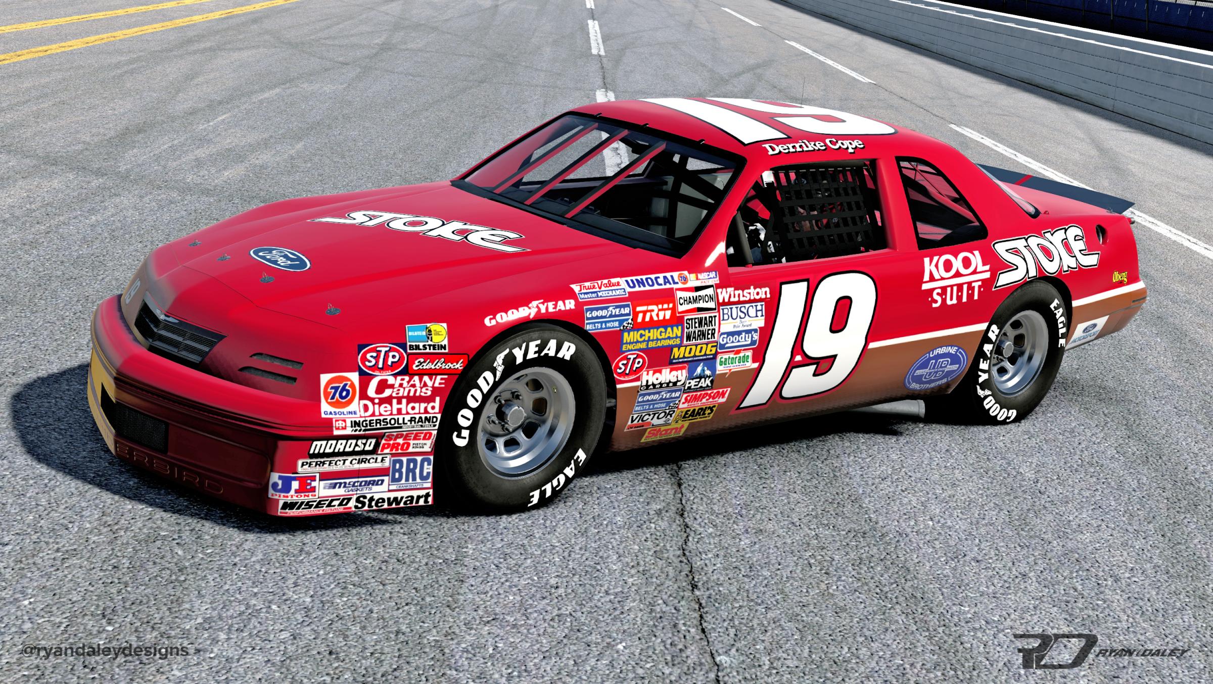 1987 #19 Derrike Cope Stoke Racing - Daytona 500 No Numbers by Ryan ...