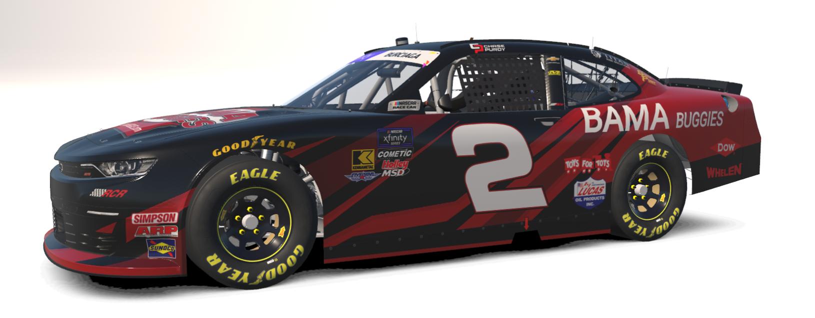 #2 Chase Purdy Bama Buggies Chevrolet Camaro (CONCEPT) by Seth Burciaga - Trading Paints