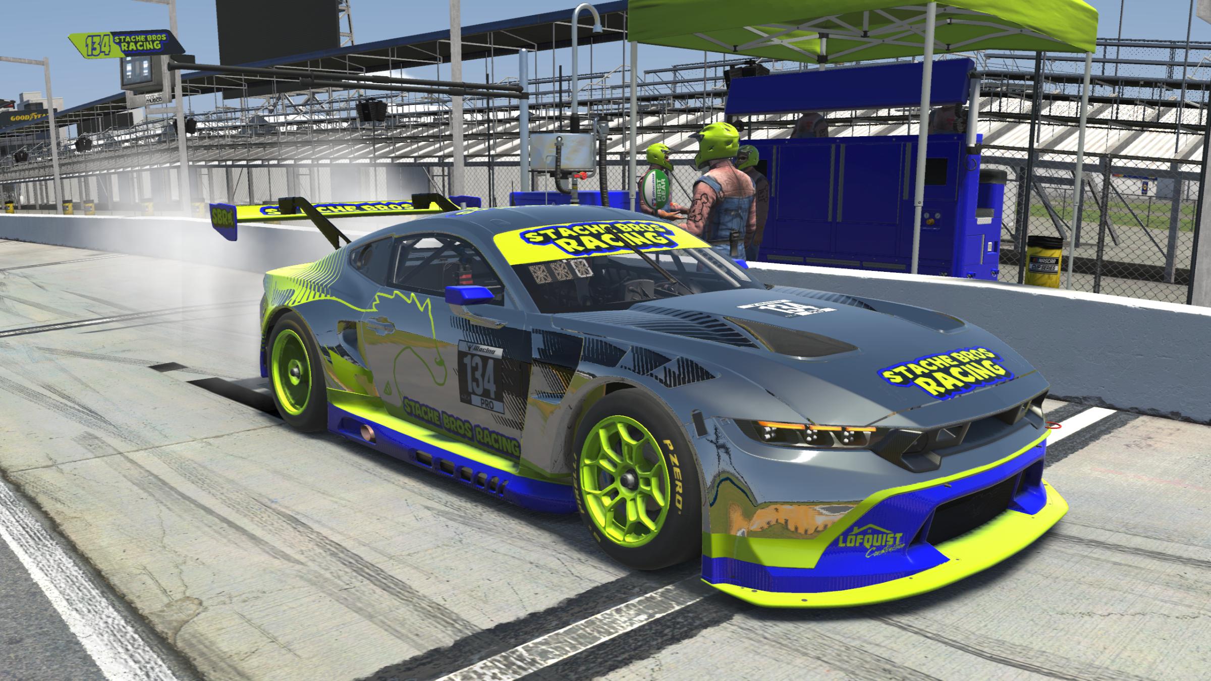 Stache Bros Ford Mustang GT3 by Mike Lofquist2 - Trading Paints