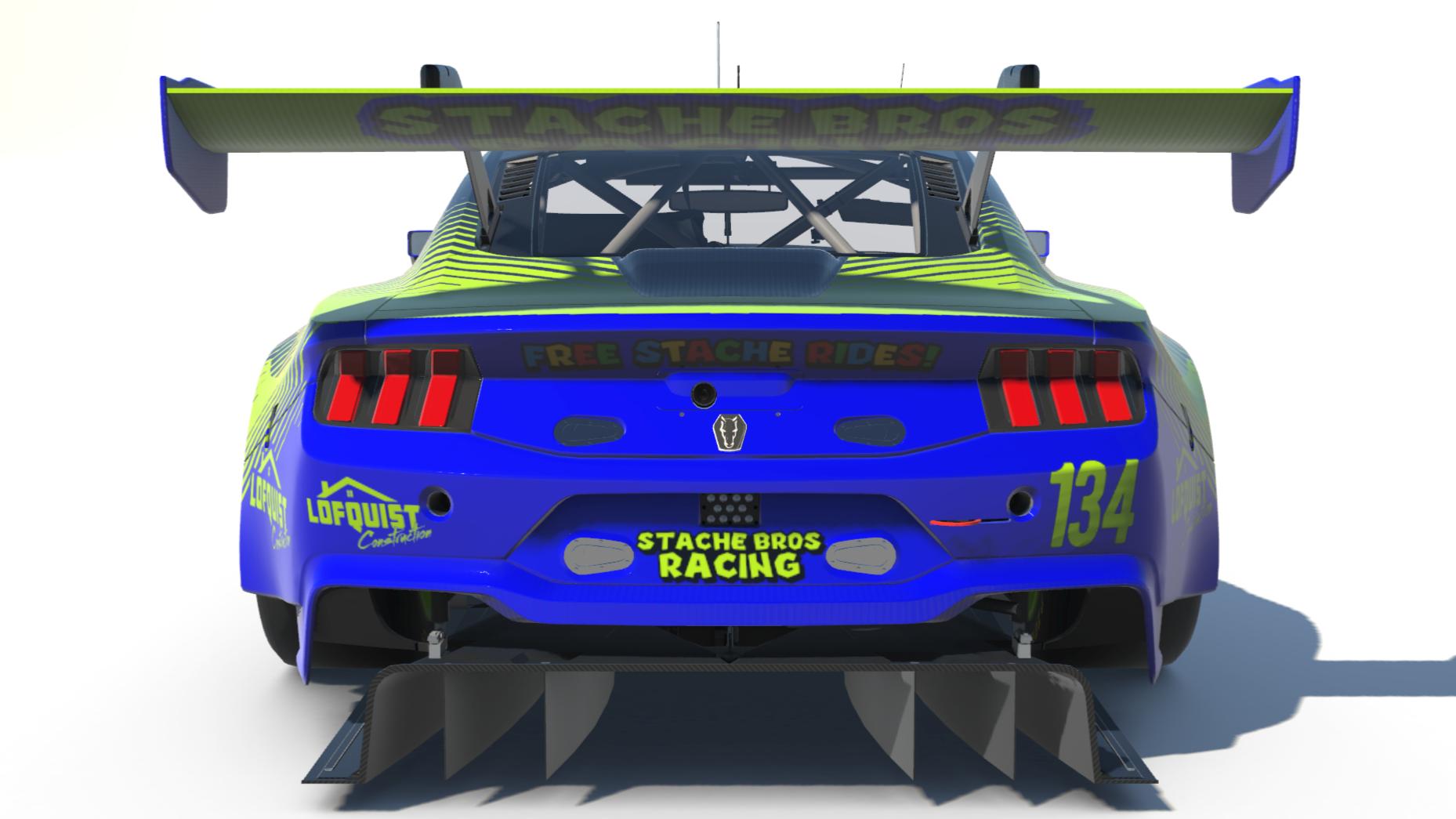 Stache Bros Ford Mustang GT3 by Mike Lofquist2 - Trading Paints