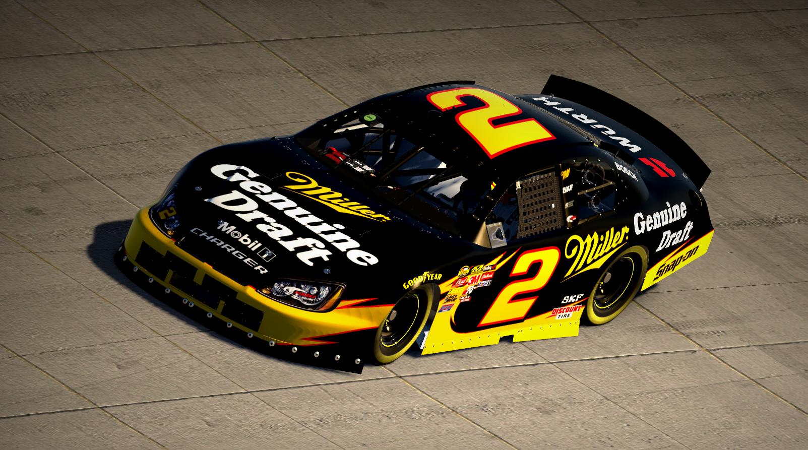 Penske Racing #2 Miller Genuine Draft Dodge Charger by Lane Sanders ...