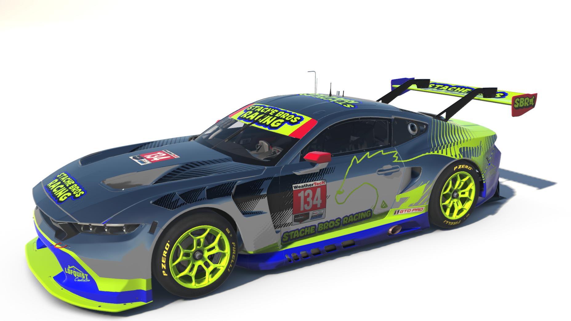 Stache Bros Ford Mustang GT3 IMSA GTD Pro by Mike Lofquist2 - Trading ...