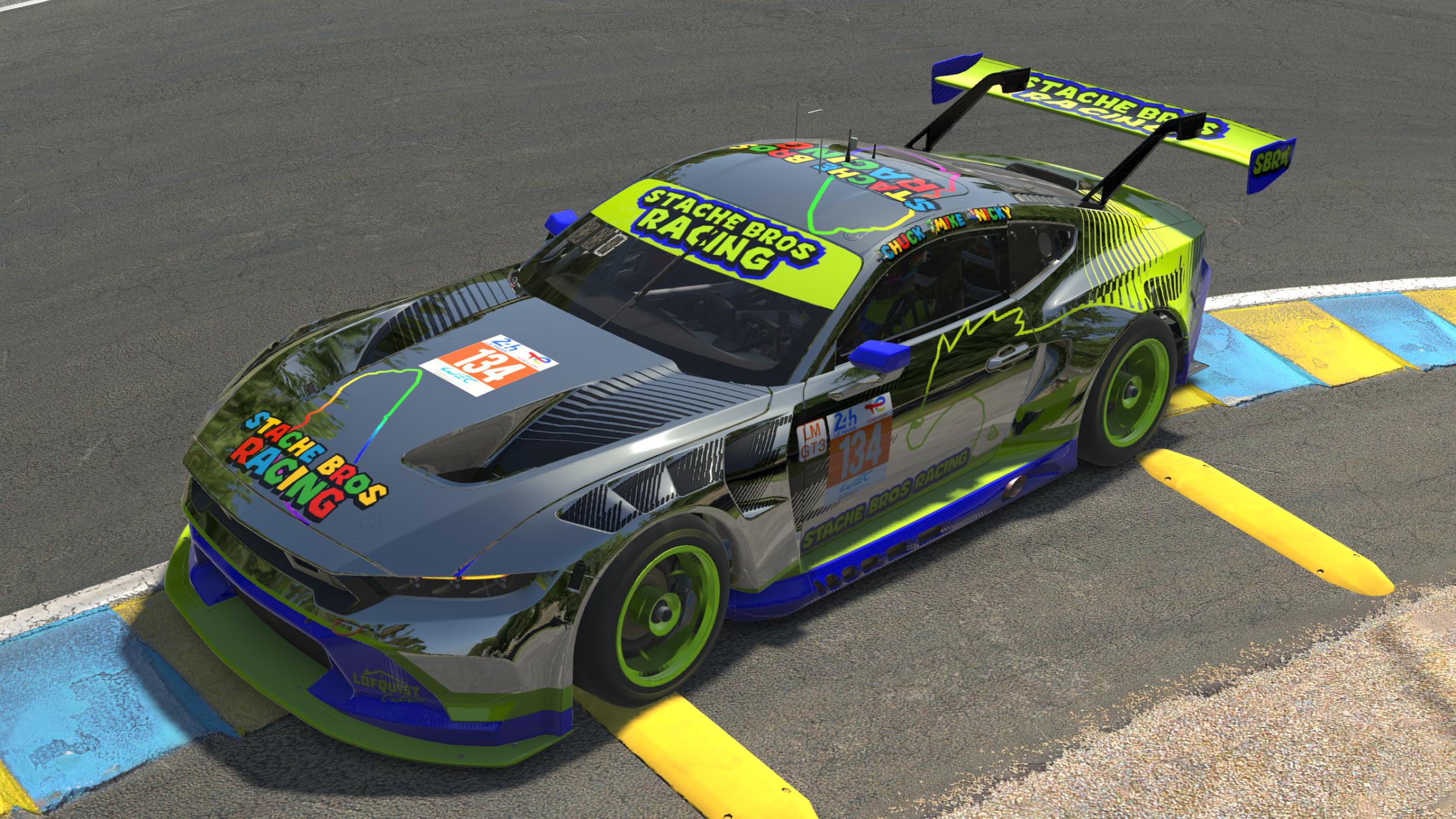 Stache Bros 24 Hours of Le Mans Ford Mustang GT3 by Mike Lofquist2 ...