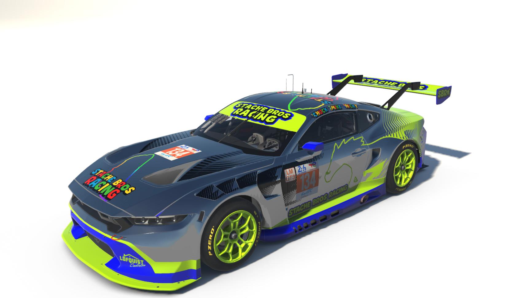 Stache Bros 24 Hours of Le Mans Ford Mustang GT3 by Mike Lofquist2 ...