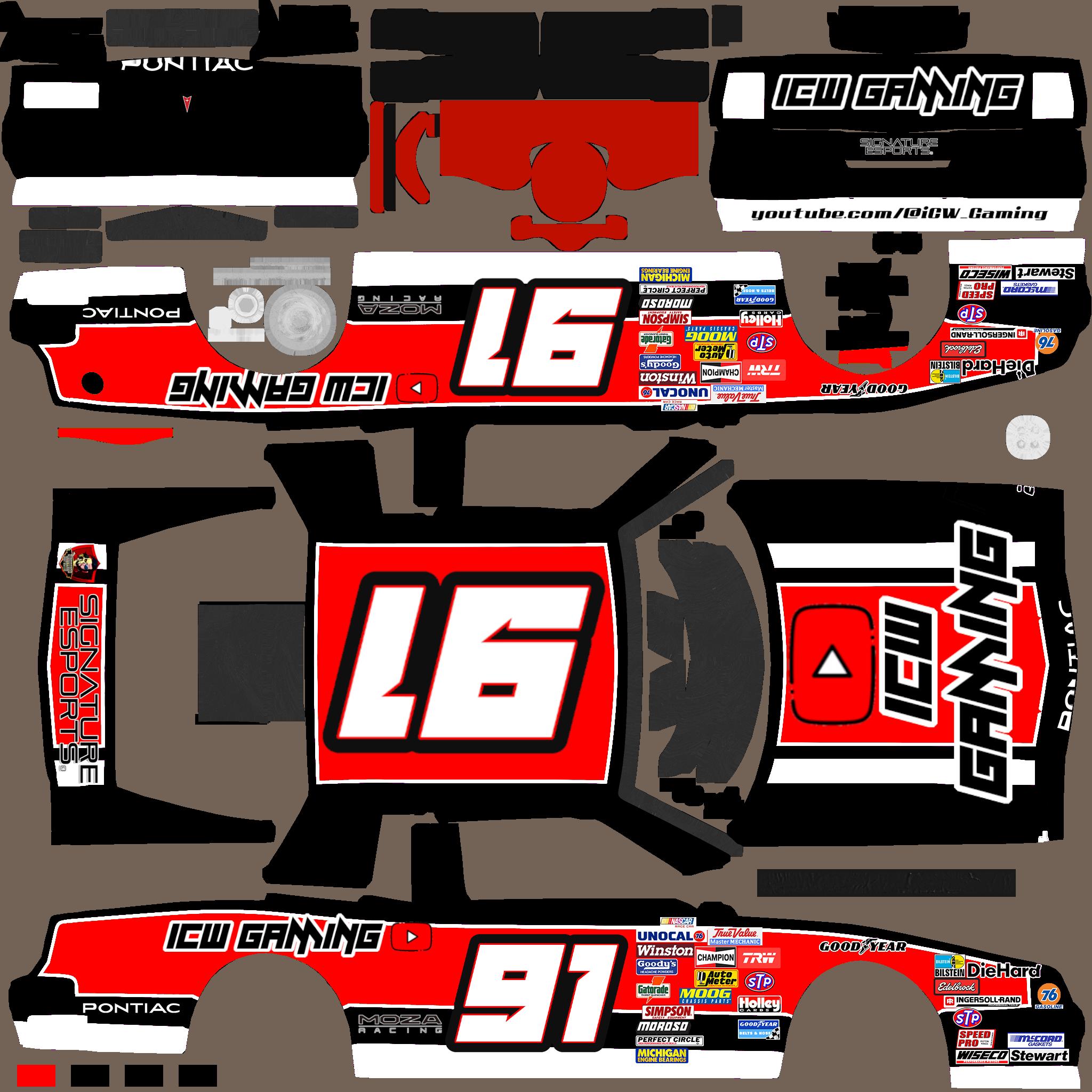 iCW Gaming 1987 NASCAR Pontiac Grand Prix w/ Custom Number by Zachary K ...