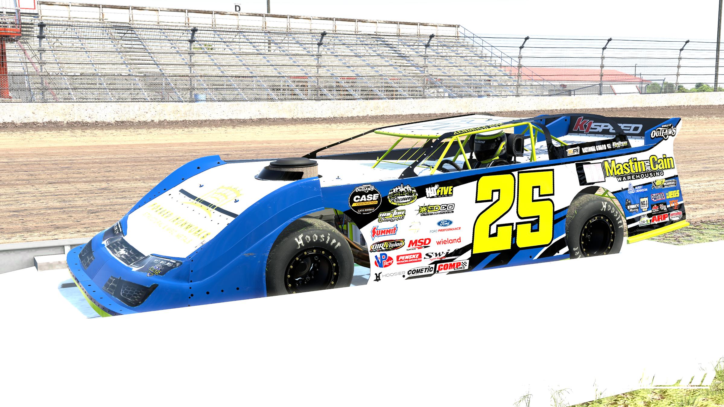 #25 Forged Ironworks Pro Late Model Snowy Indy Edition by Kendrick Hom ...