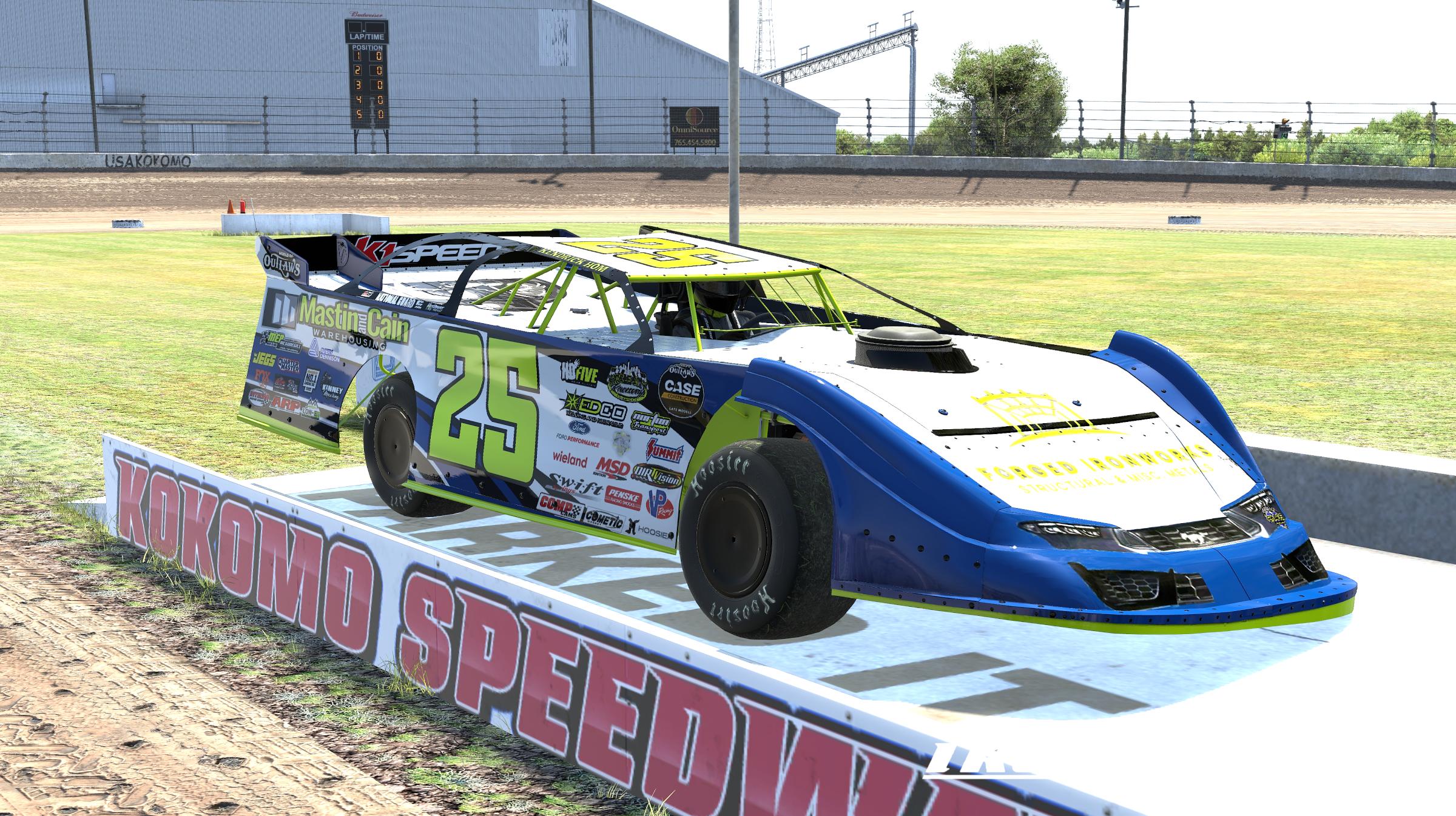 #25 Forged Ironworks Pro Late Model Snowy Indy Edition by Kendrick Hom ...