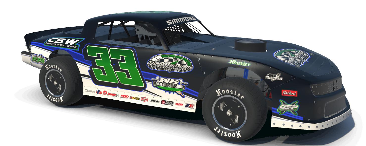 Dillon Simmons BLK WHT BLU GRN DSS by Wade B. - Trading Paints