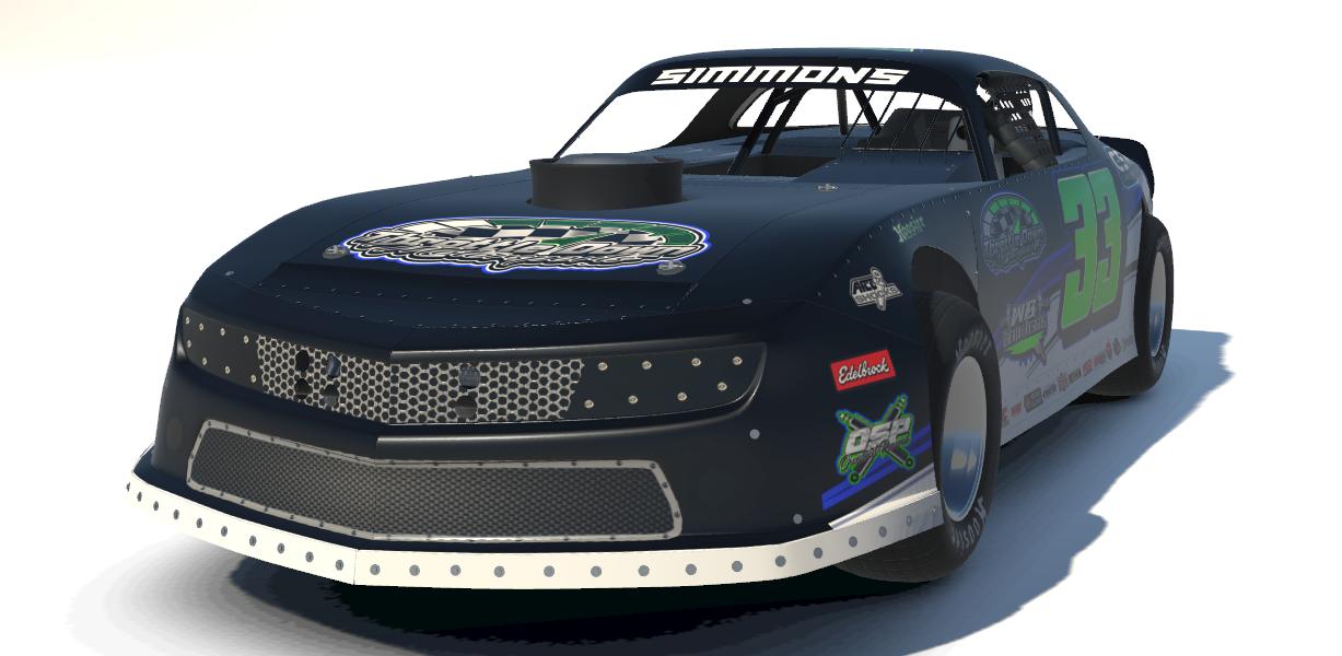 Dillon Simmons BLK WHT BLU GRN DSS by Wade B. - Trading Paints