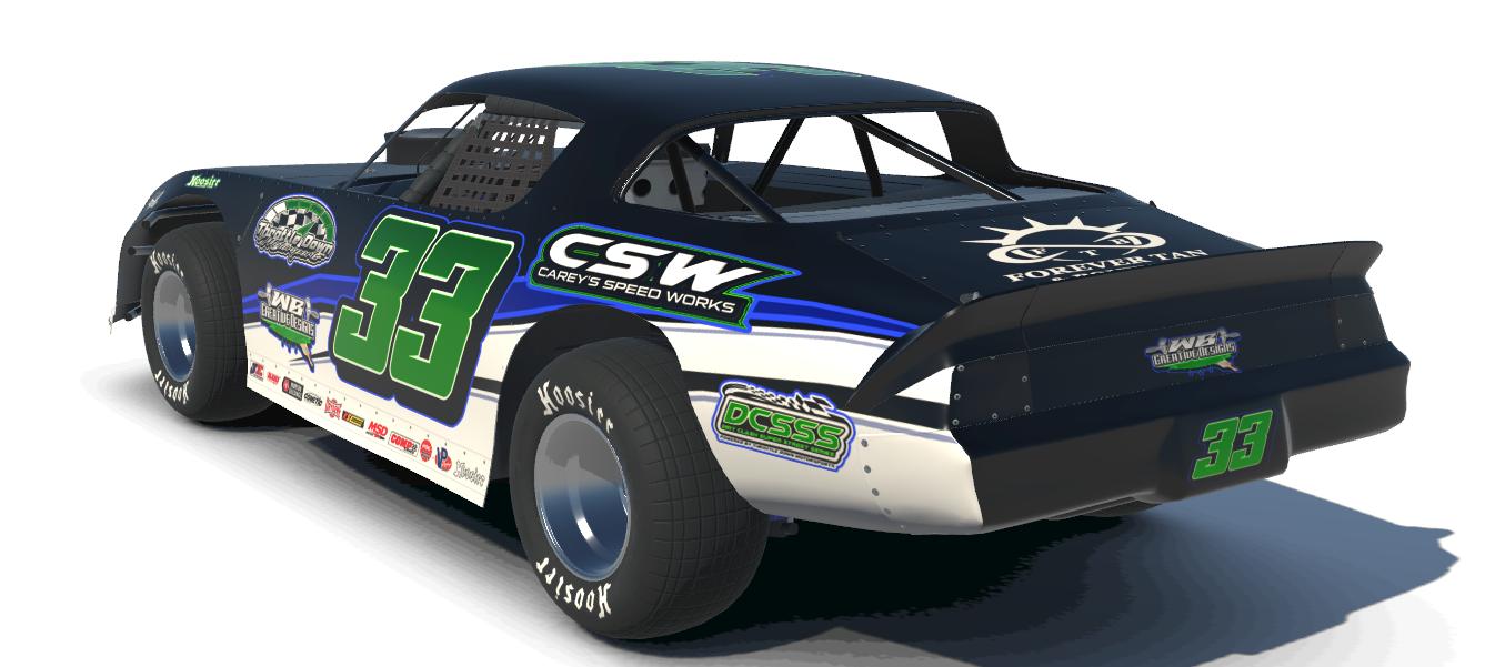 Dillon Simmons BLK WHT BLU GRN DSS by Wade B. - Trading Paints