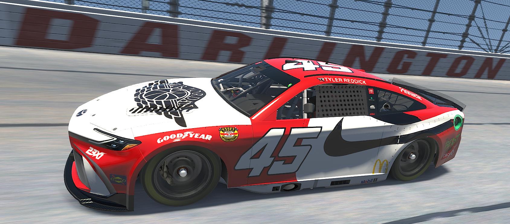 Tyler Reddick 23XI Jordan 1s throwback concept scheme sim-stamped by ...
