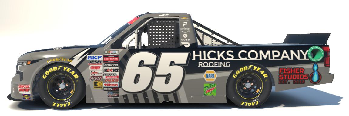 Jordan Parker #65 Parker Motorsports Hicks Company Roofing Chevy ...