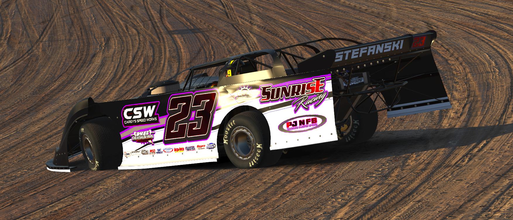 Jacob Stefanski BLK WHT RED PRP DLM by Wade B. - Trading Paints
