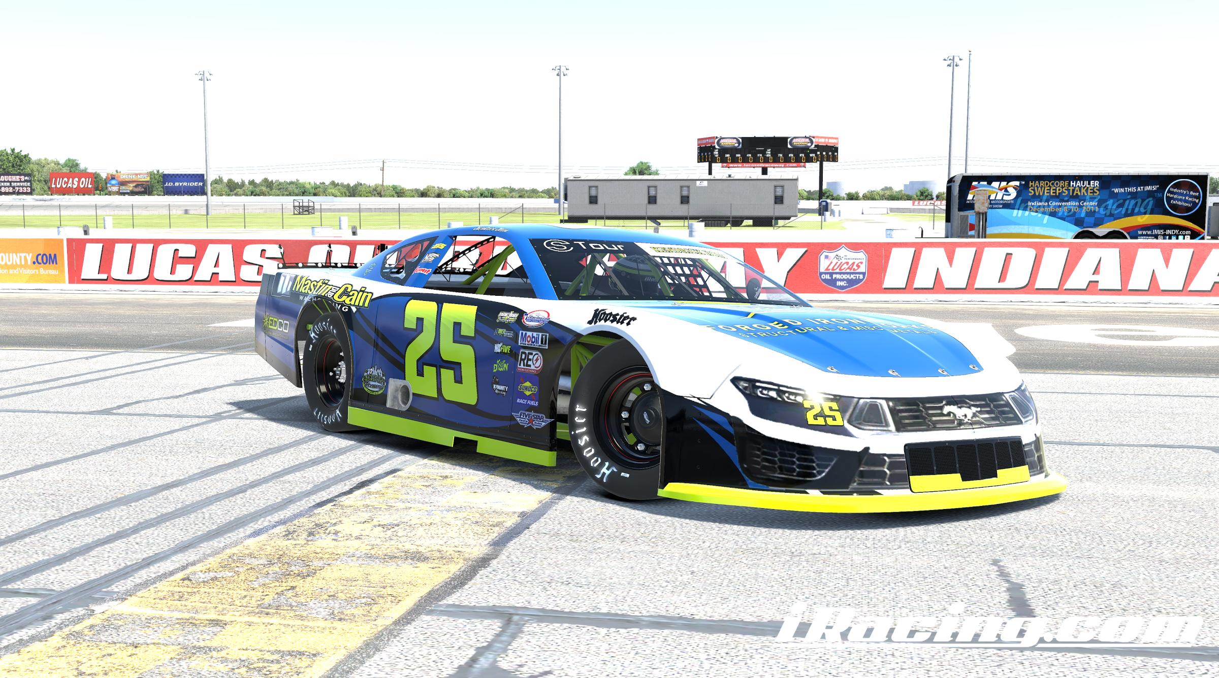 Forged Ironworks Ford Mustang Super Late Model Snowy Indy Edition Sim ...