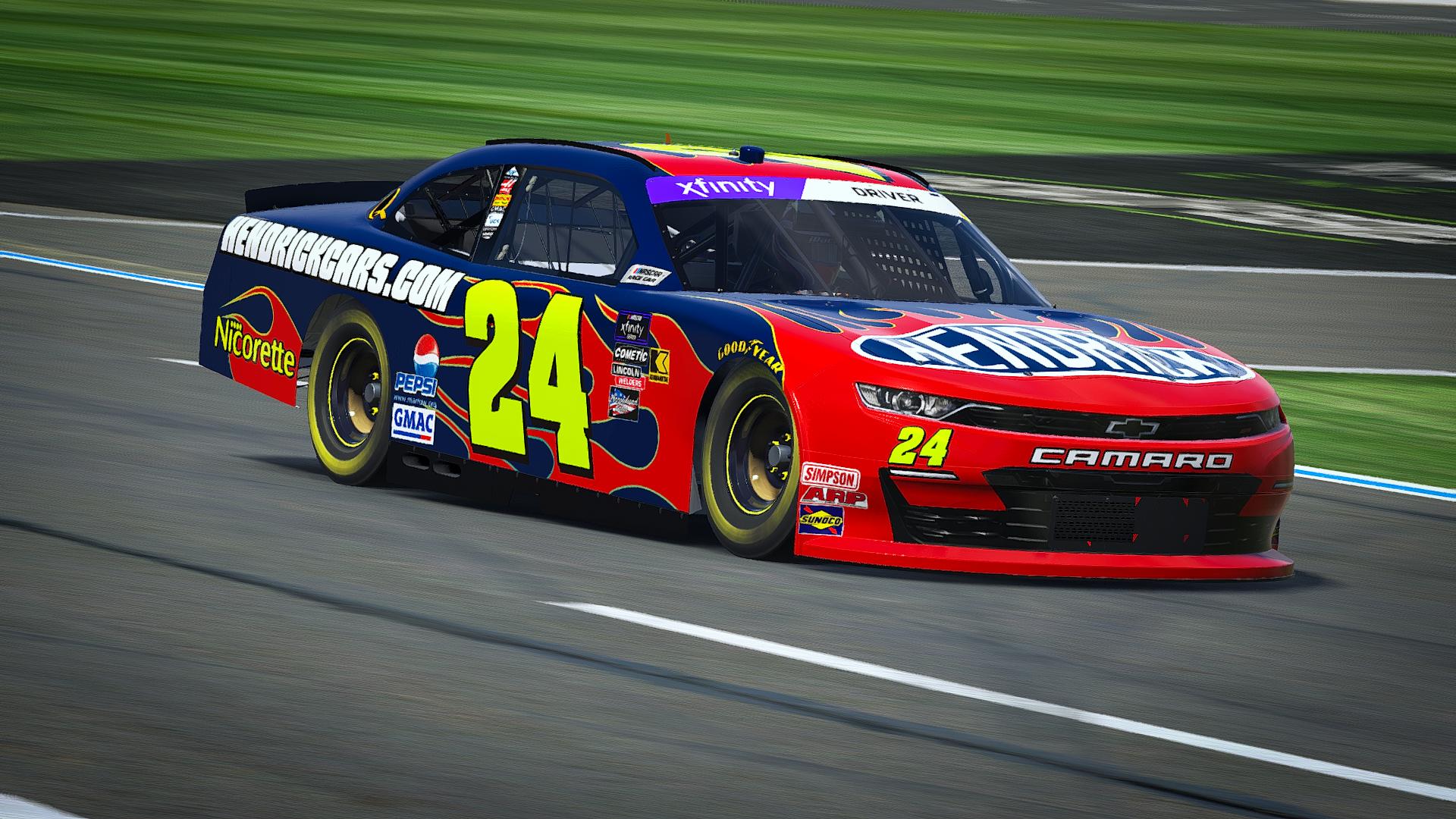 2024 #24 Hendrick Cars.com Jeff Gordon 2006 Throwback Camaro Cust Num ...