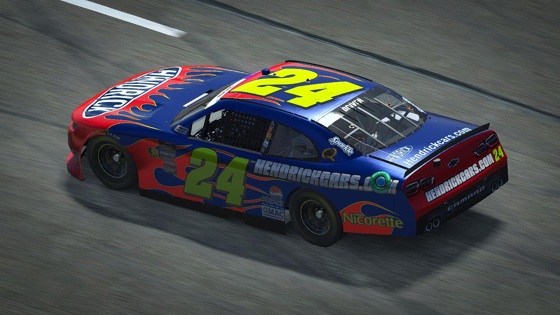 2024 #24 Hendrick Cars.com Jeff Gordon 2006 Throwback Camaro Cust Num ...