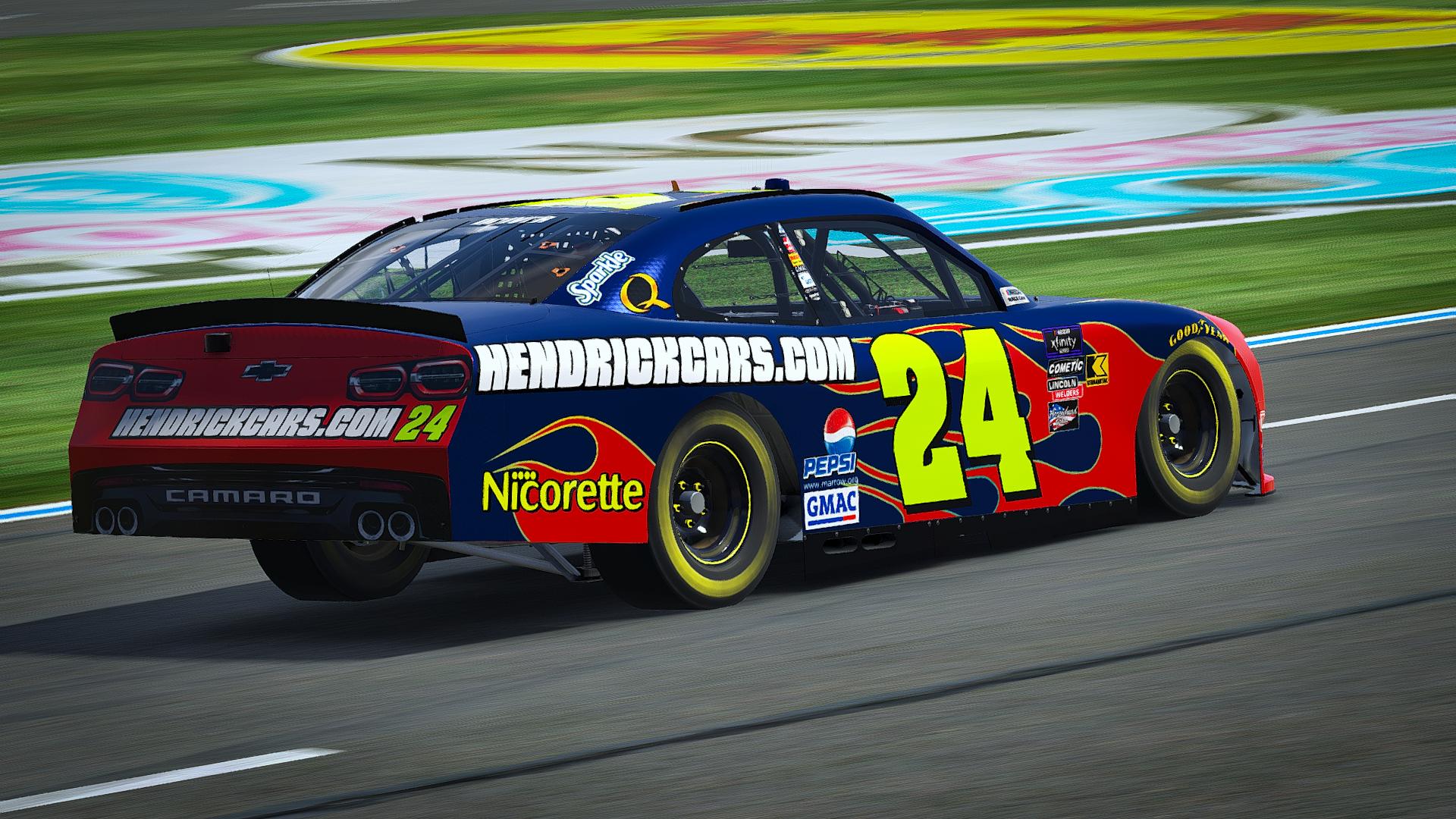 2024 #24 Hendrick Cars.com Jeff Gordon 2006 Throwback Camaro Cust Num ...