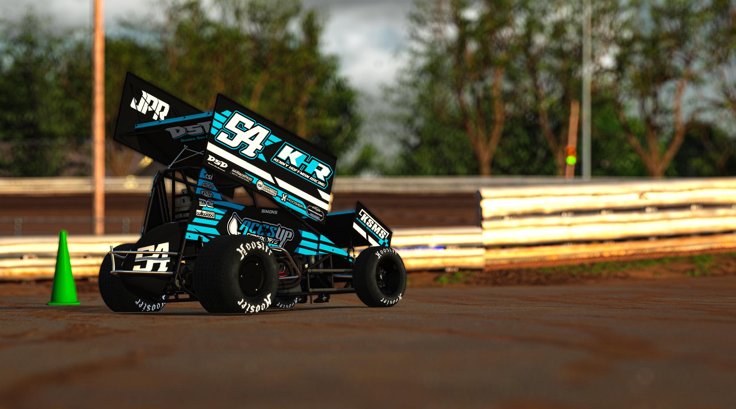Casey Simons KHR Winged Sprint Car by Connor Dudek - Trading Paints