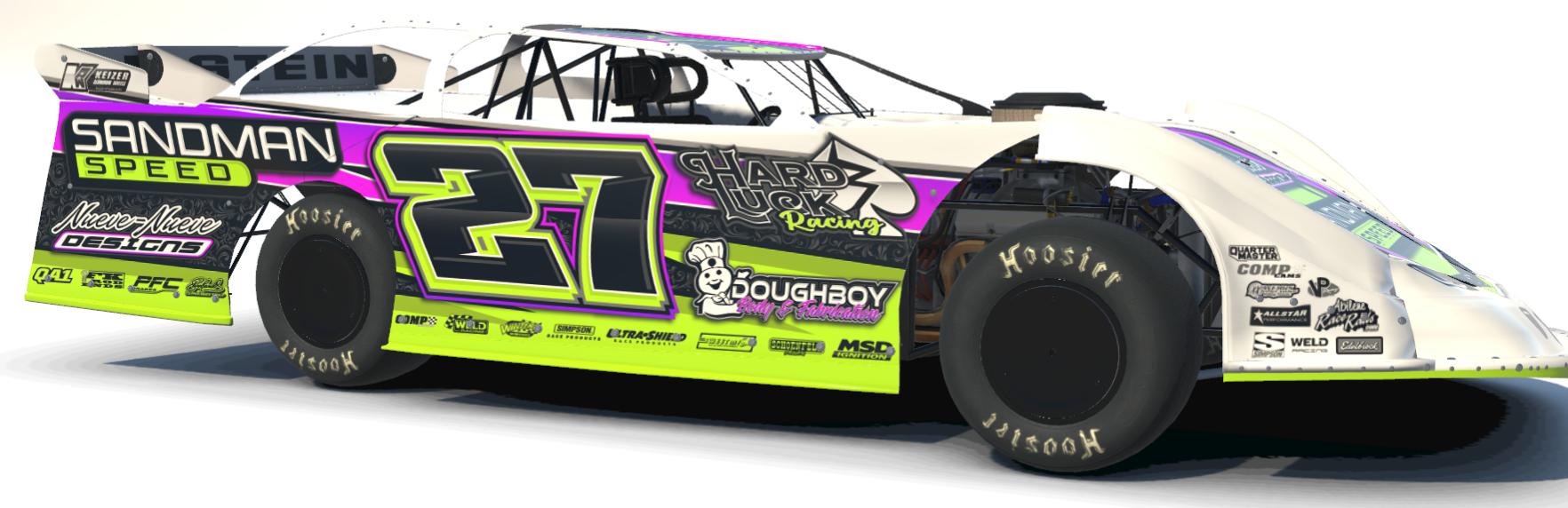 Landon Price #27 White Yellow DLM by Triston Sikes - Trading Paints