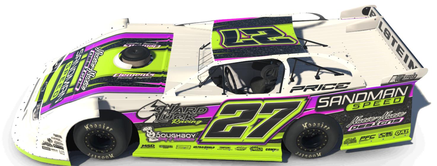 Landon Price #27 White Yellow DLM by Triston Sikes - Trading Paints