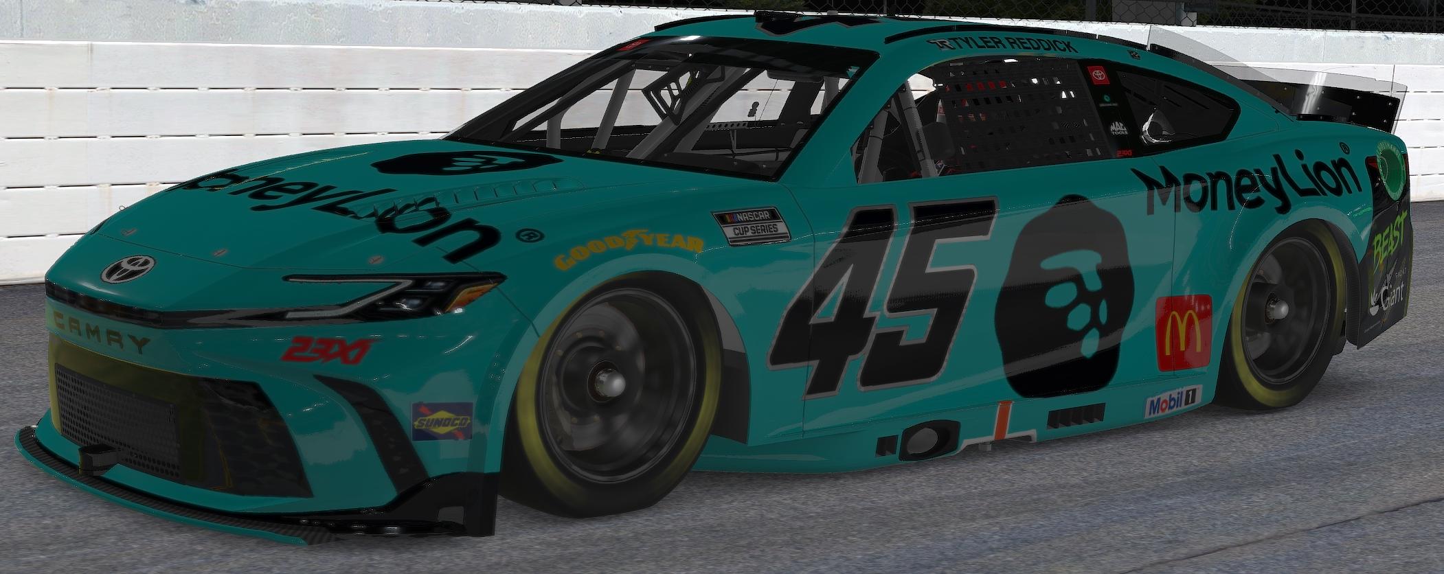 Tyler Reddick 2024 23XI #45 MoneyLion Daytona by Alex Jones10 - Trading ...