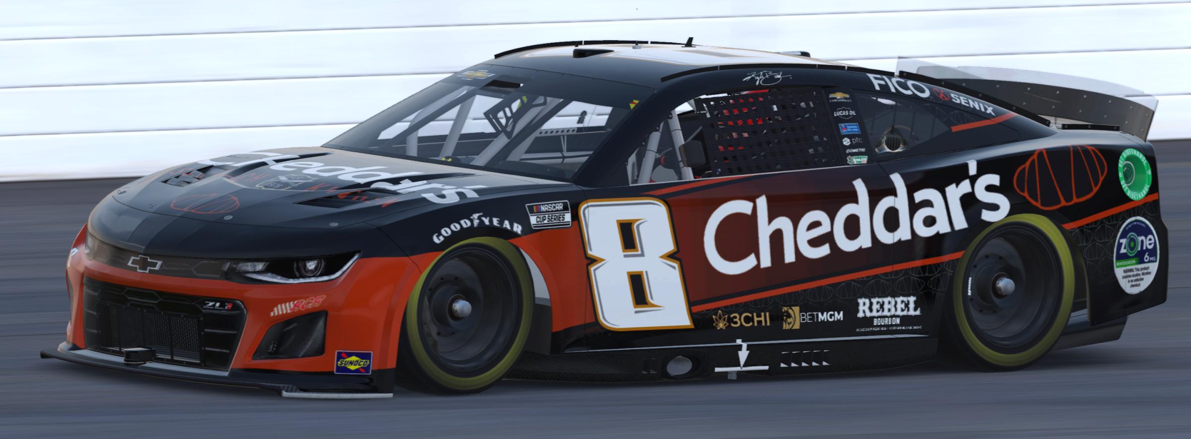 Kyle Busch 2024 Cheddars Chevy (Sim #) by Gary P. - Trading Paints