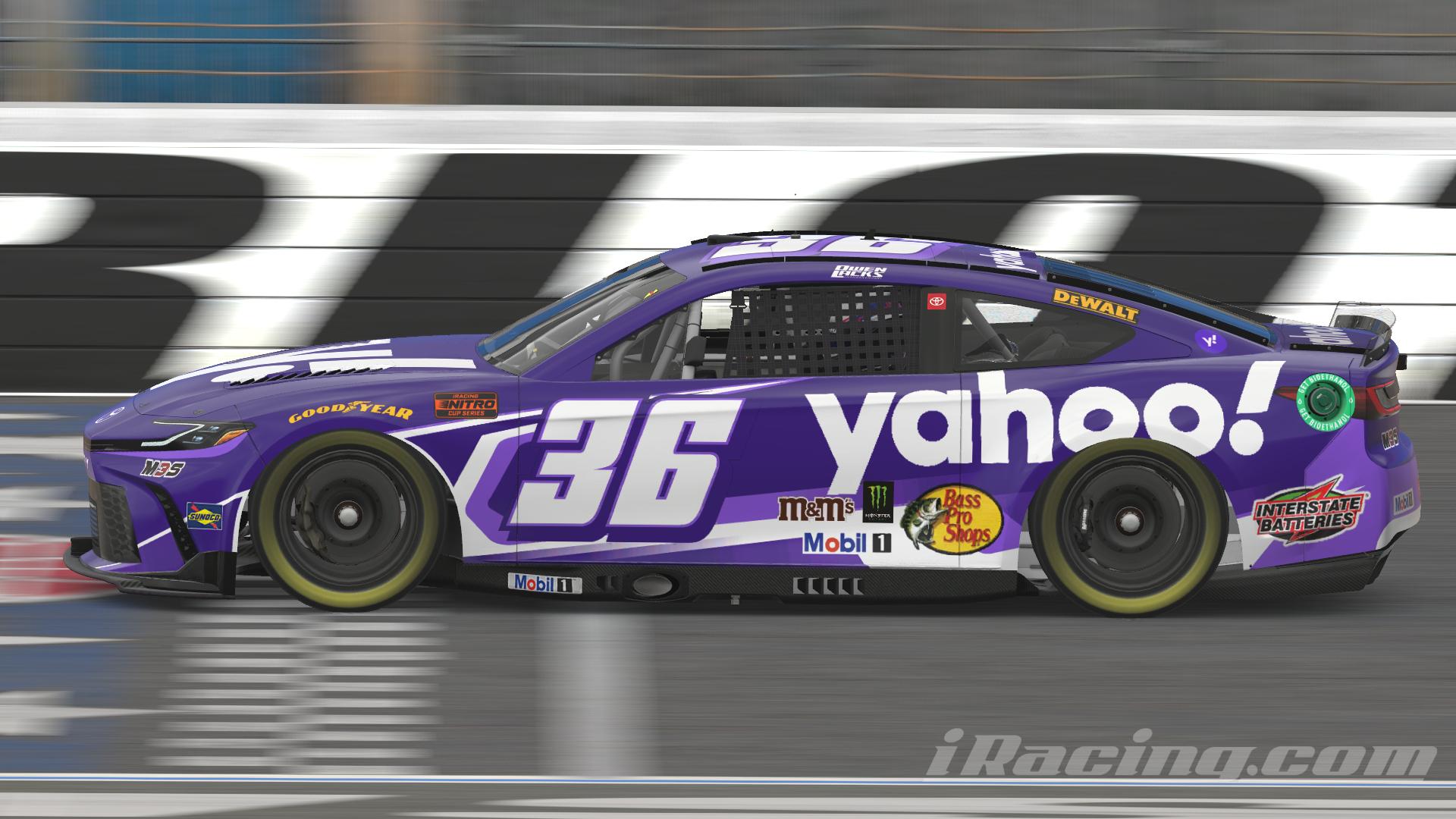 Owen Lacks Yahoo 36 Cup Toyota by Lukas Lewis - Trading Paints