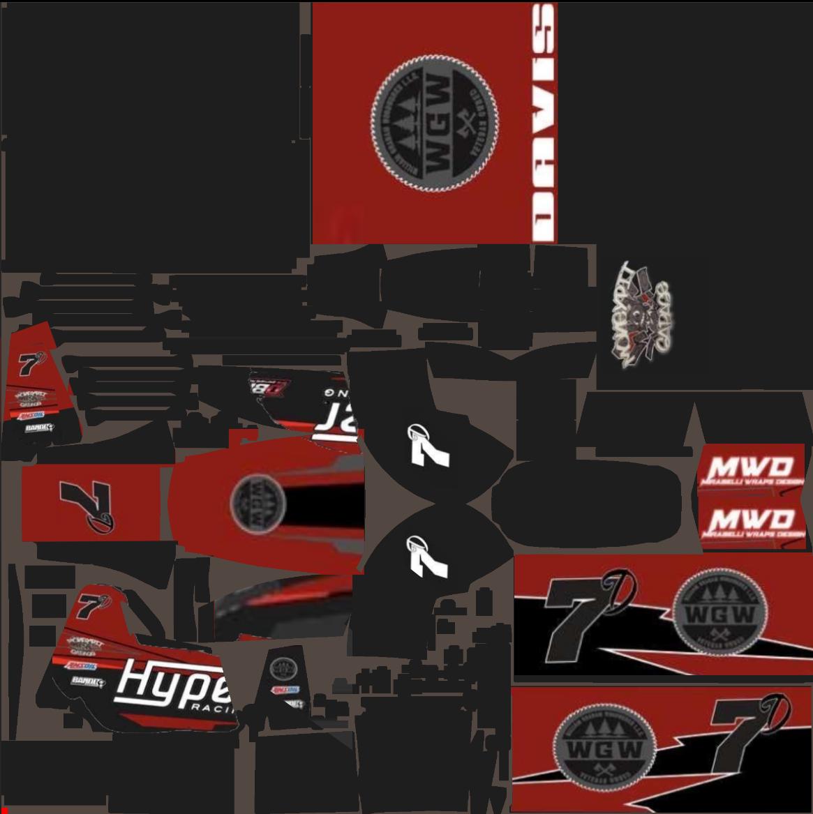 wyatt davis wing sprint by Ryder Hughart - Trading Paints