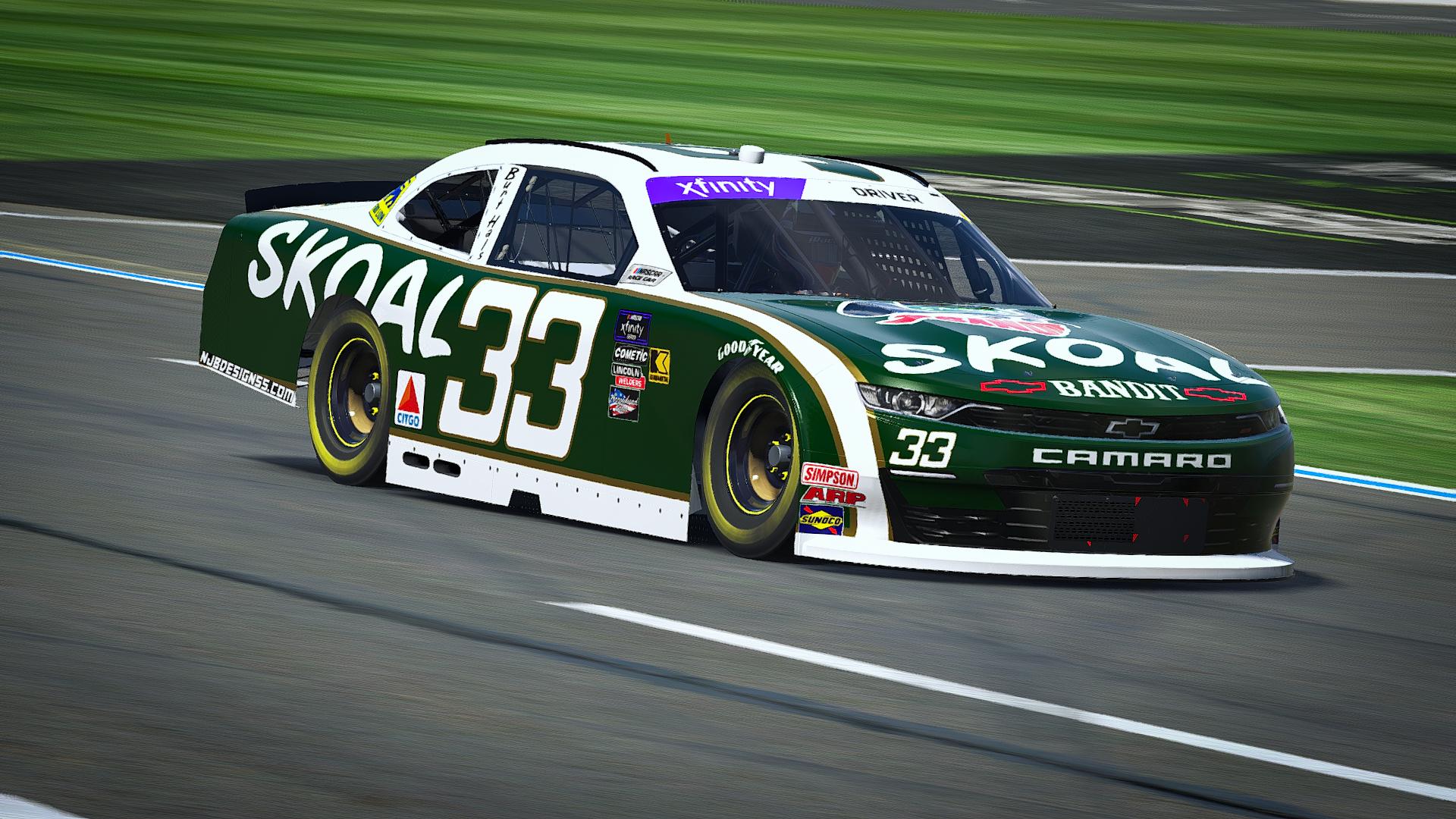 1987 #33 Harry Gant Skoal Bandit Cust Num by Noah B. - Trading Paints