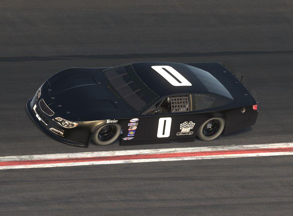 #0 Super Late Model Black by Marty Cmejla - Trading Paints