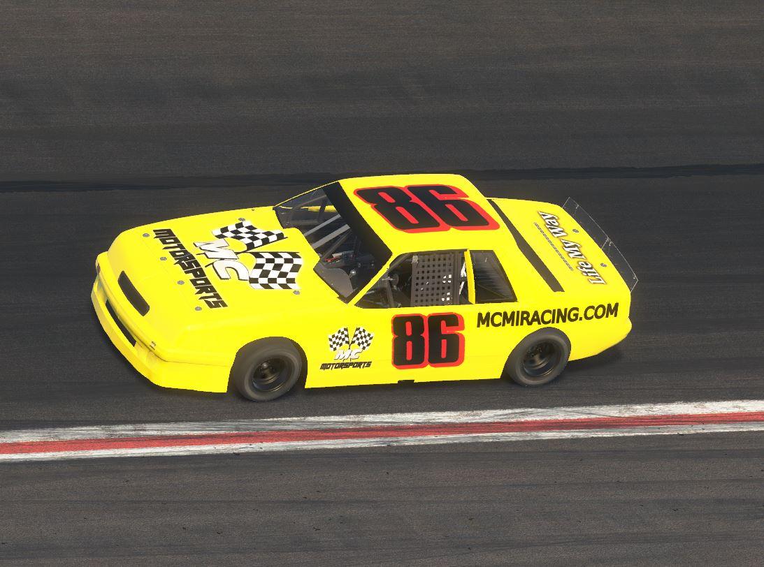 #86 MCM Loves Yellow Mini Stock by Marty Cmejla - Trading Paints