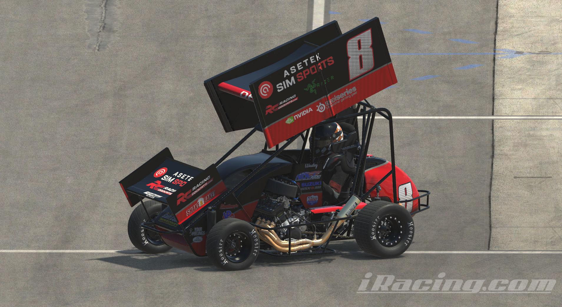#8 ASETEK Dirt Micro Sprint by Scott Van Ness - Trading Paints