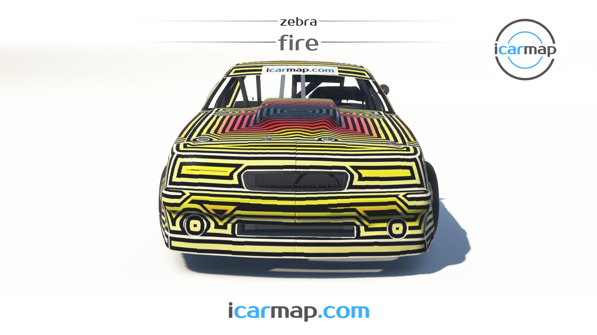 Zebra - Fire (Mini Stock) by Will M. - Trading Paints