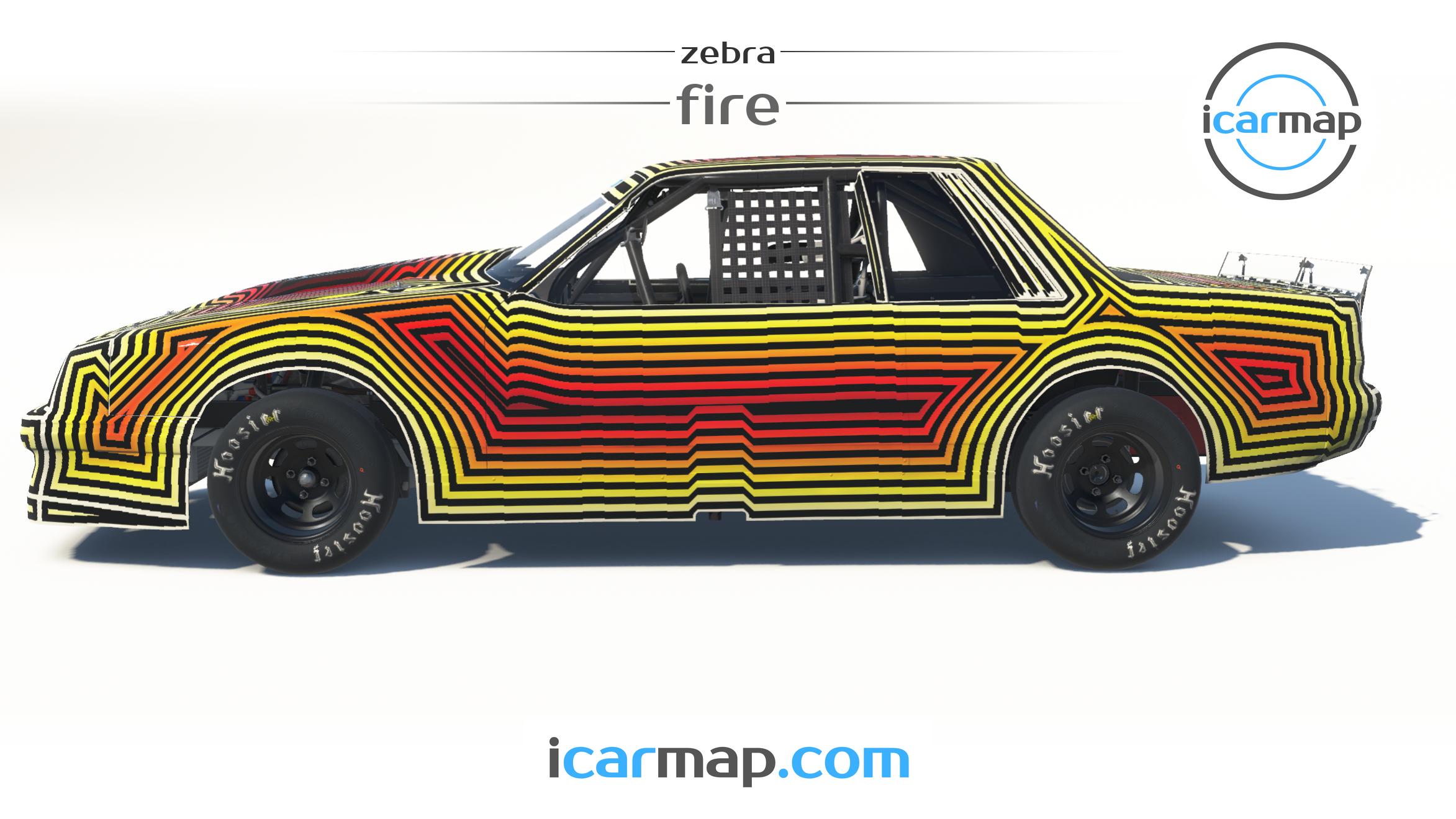 Zebra - Fire (Mini Stock) by Will M. - Trading Paints