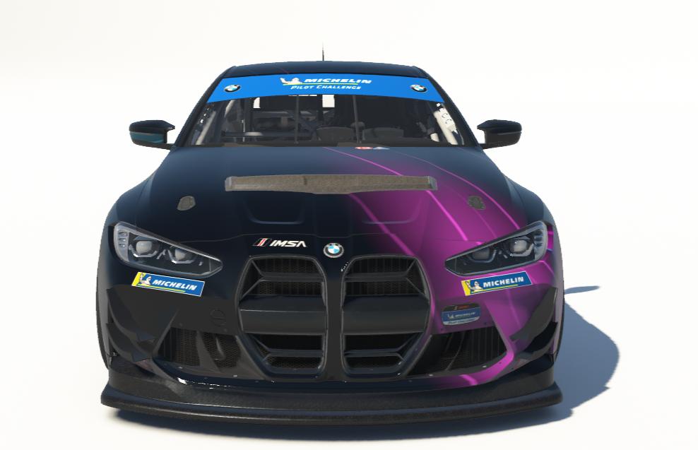 BMW M4 EVO GT4 Subtle Neon Blue and Pink Livery by Guy Robertson ...