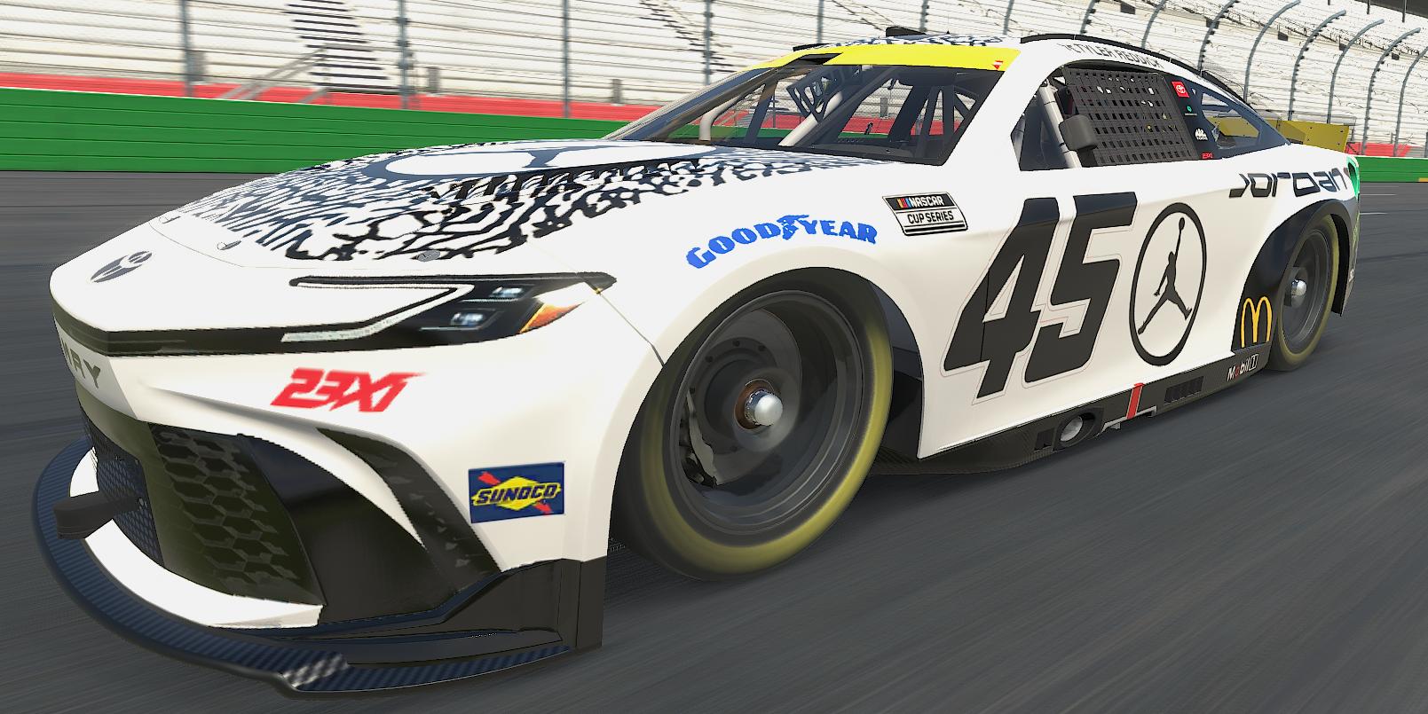 Tyler Reddick 2024 23XI #45 Jordan Atlanta playoffs by Alex Jones10 ...