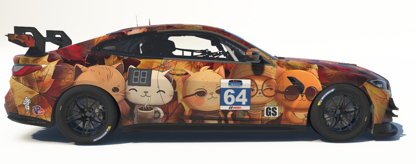 BMW M4 EVO GT4 Autumn Cat by Guy Robertson - Trading Paints
