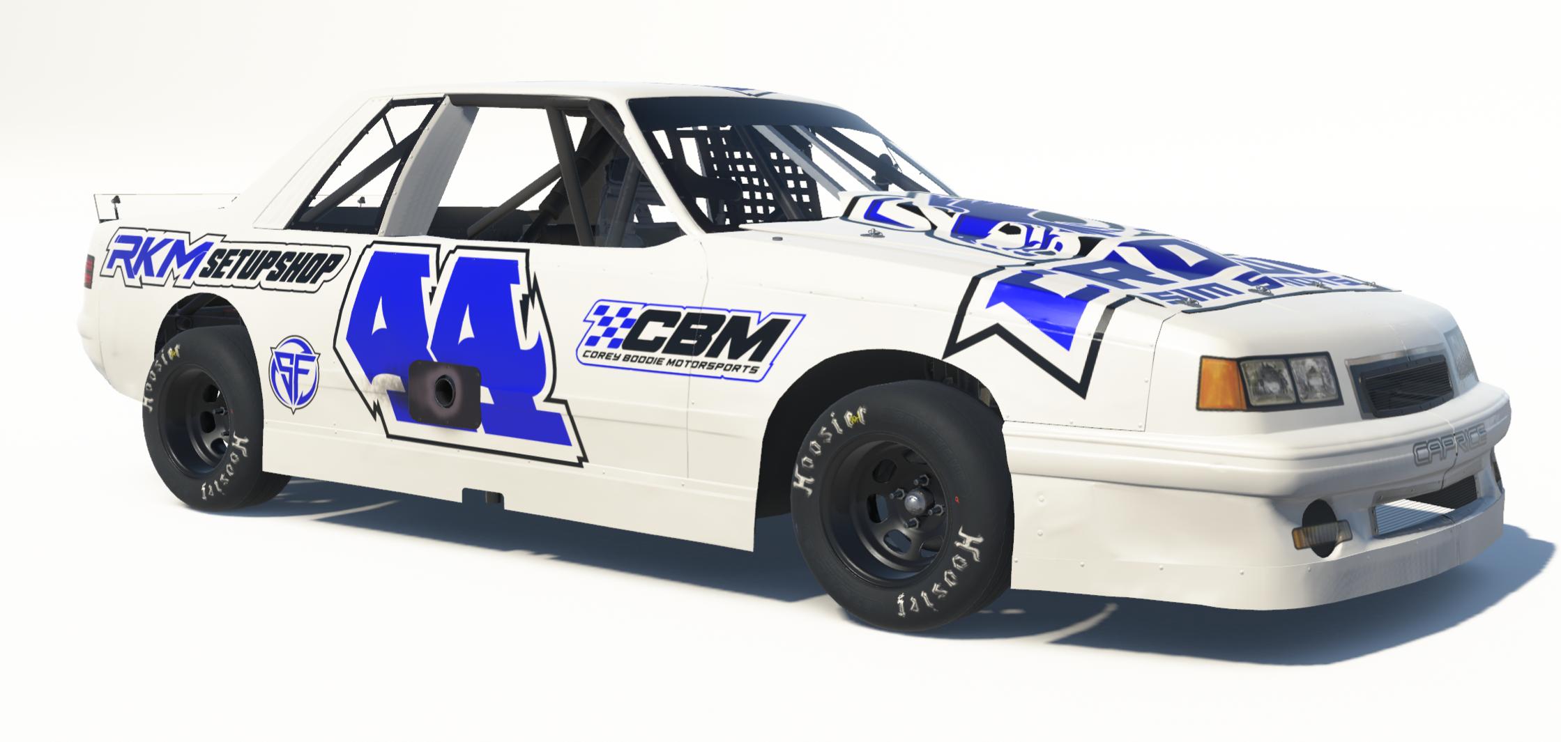 White and Blue 44 by Corey Boddie - Trading Paints