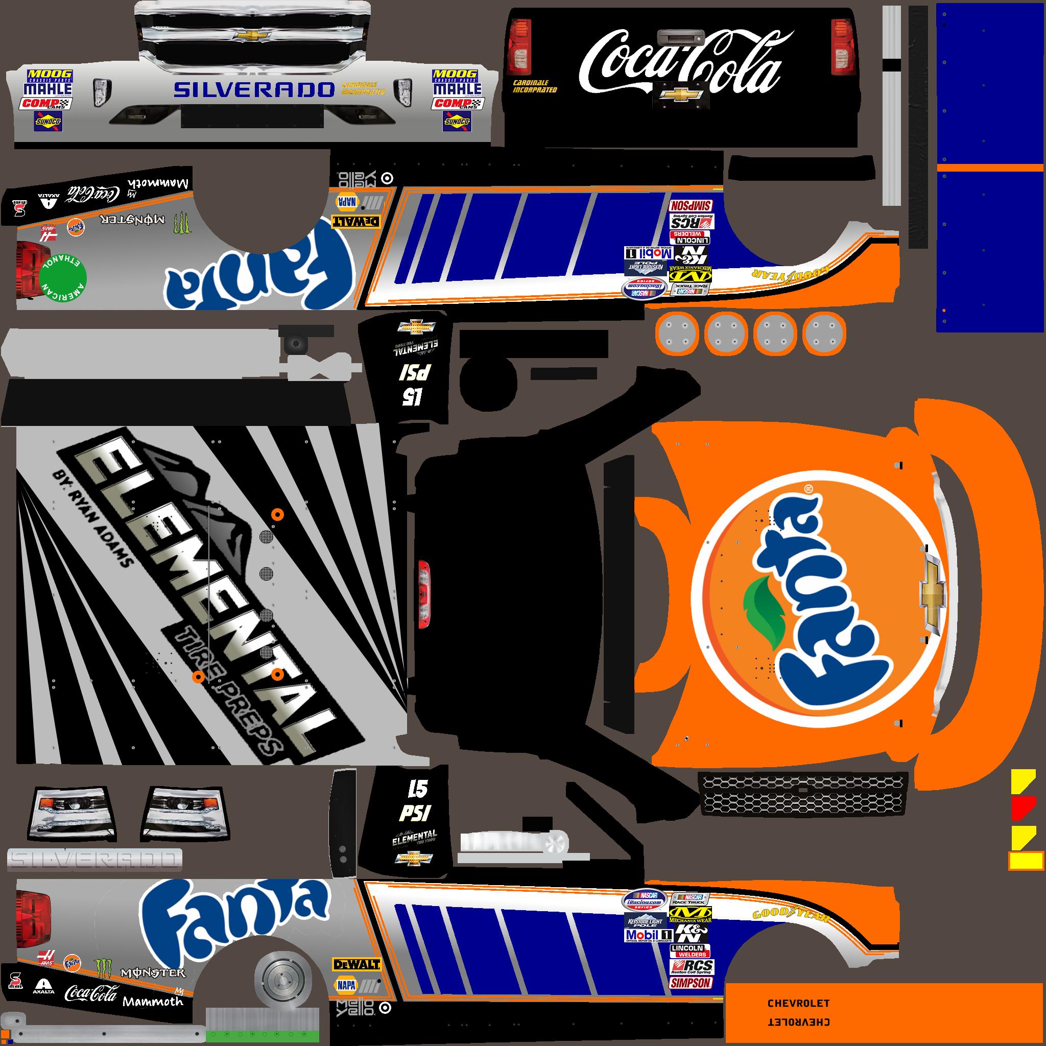 Fanta Silverado by Andrew Cardinale I. - Trading Paints